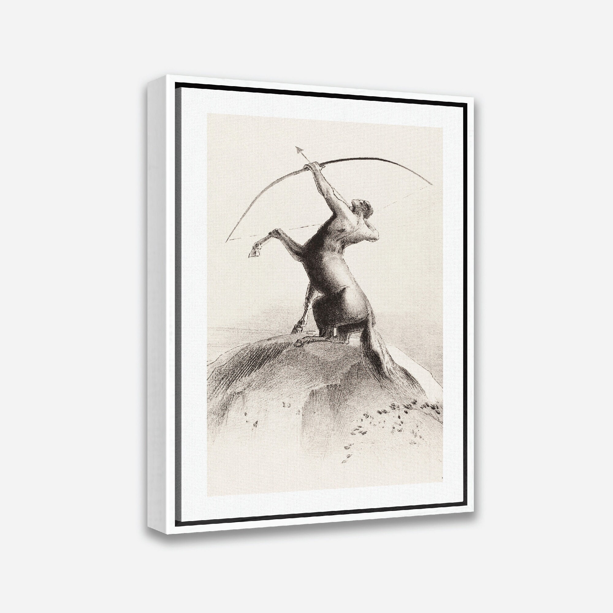 Vintage Wall Art Print - Odilon Redon's Armor | Centaur Aiming at the ...
