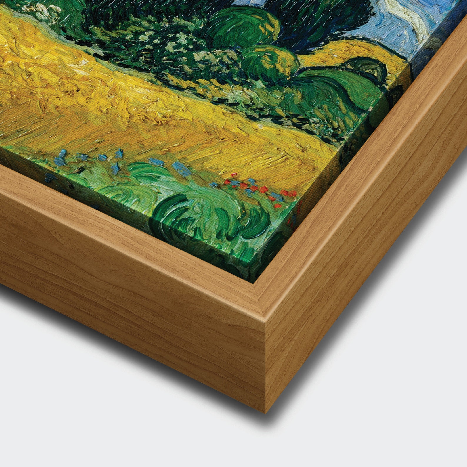 Famous Art Print - VAN GOGH PAINTINGS - Wheat Field With Cypresses ...