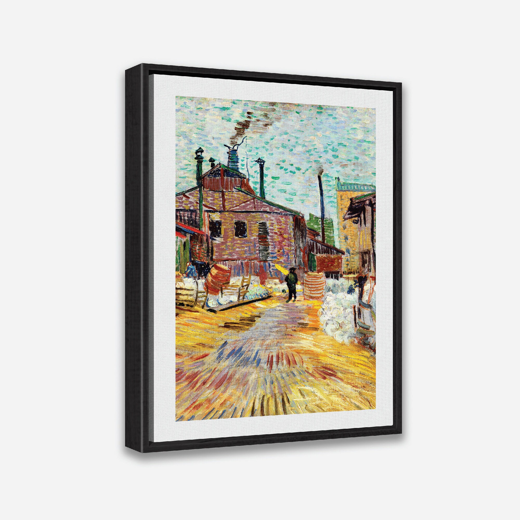 VAN GOGH PAINTING, the Factory (1887) - Famous Vintage Wall Art Print ...
