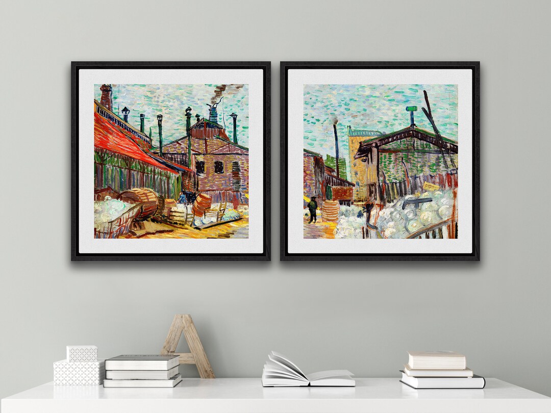 VAN GOGH PAINTING the Factory 1887 Famous Vintage Wall - Etsy