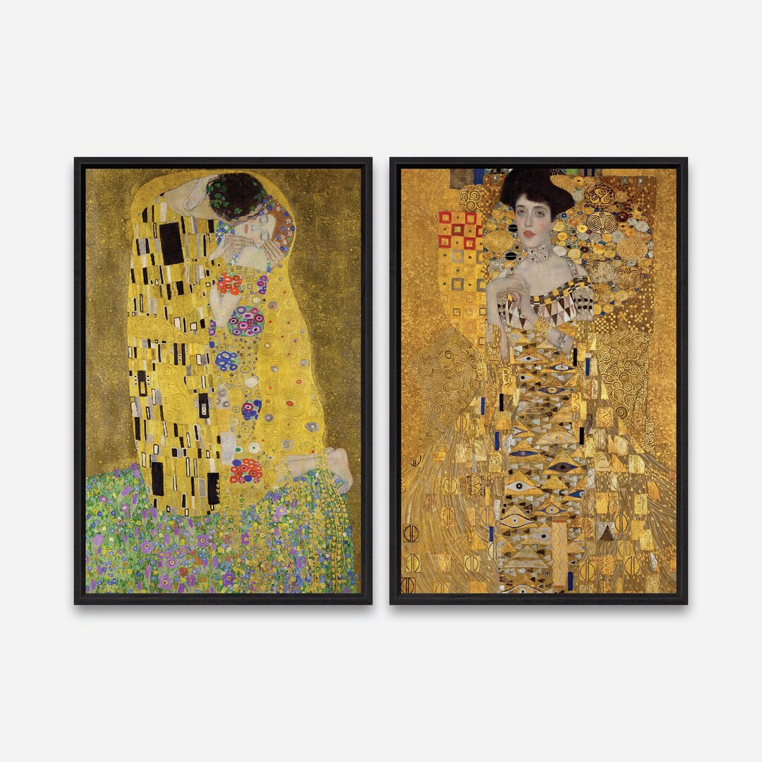 FAMOUS PAINTING Vintage Art Print - the Kiss (1908) by Gustav Klimt - 1 ...