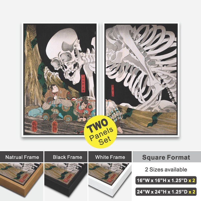 Mitsukuni Defying the Skeleton Specter 1910 by Utagawa - Etsy