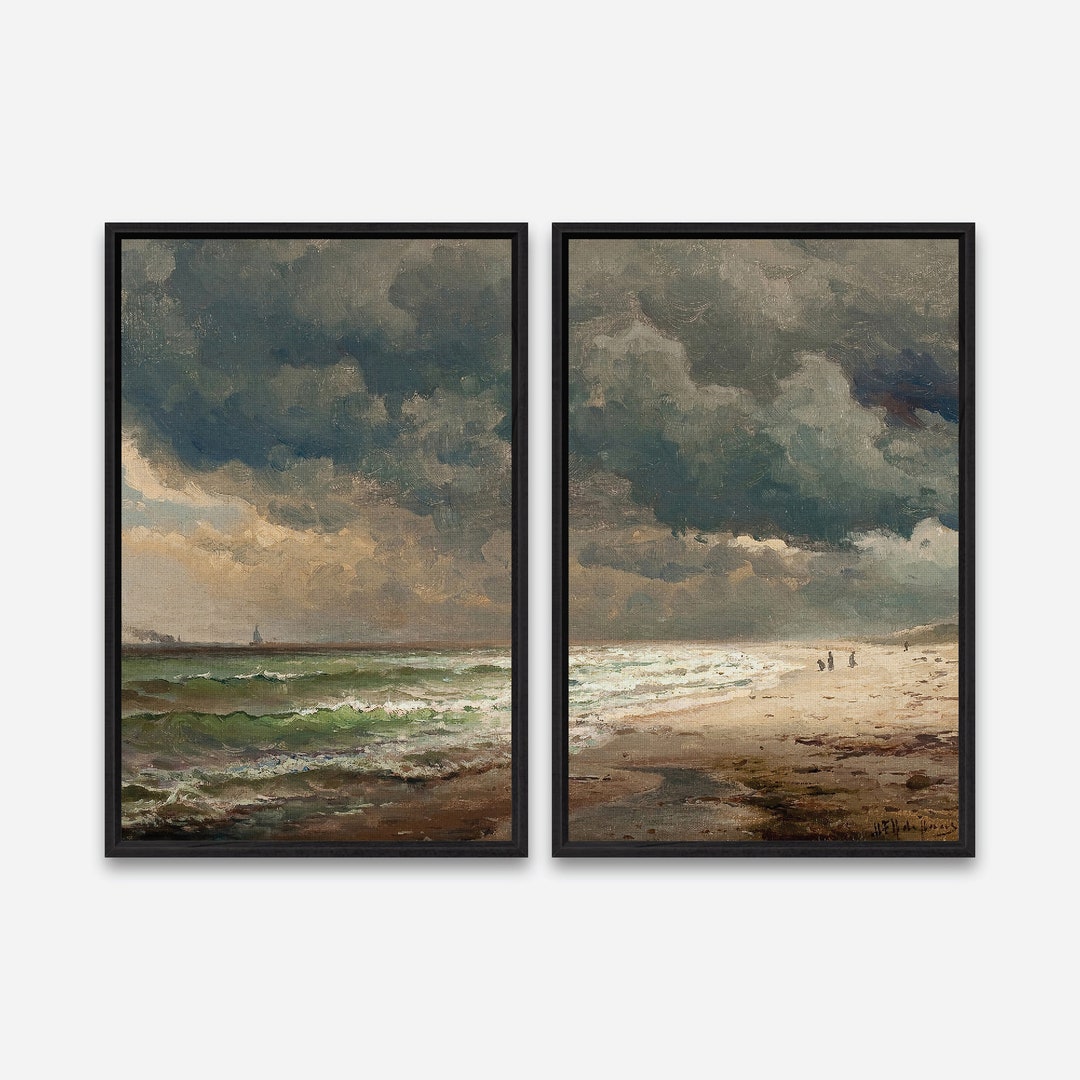 Long Island Beach (ca. 1875) by Mauritz Frederick Hendrick De Haas- Art ...