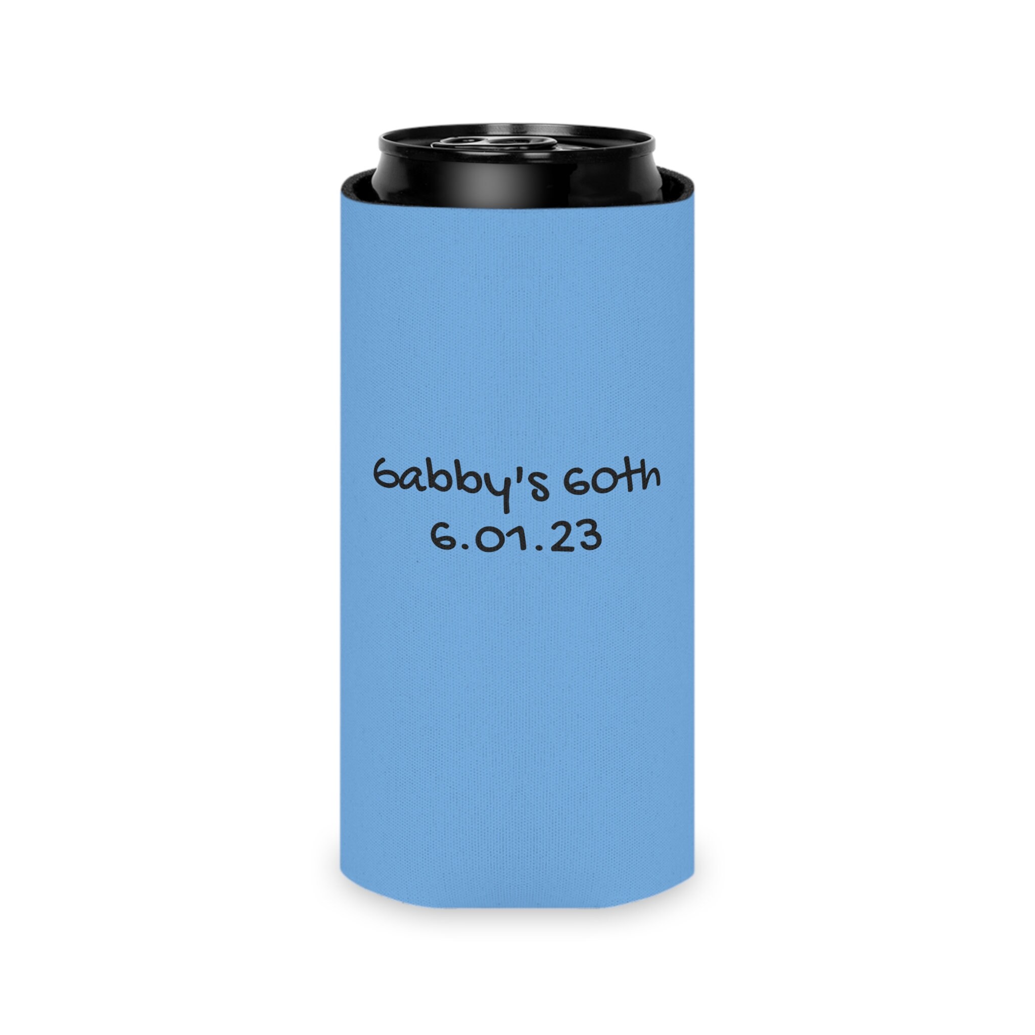 Custom Middle Finger Cat Koozie, Skinny Can Cooler, Personalized ...