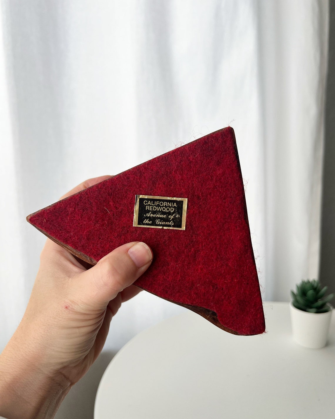 Vintage Wooden Triangle Jewelry Box - Etsy