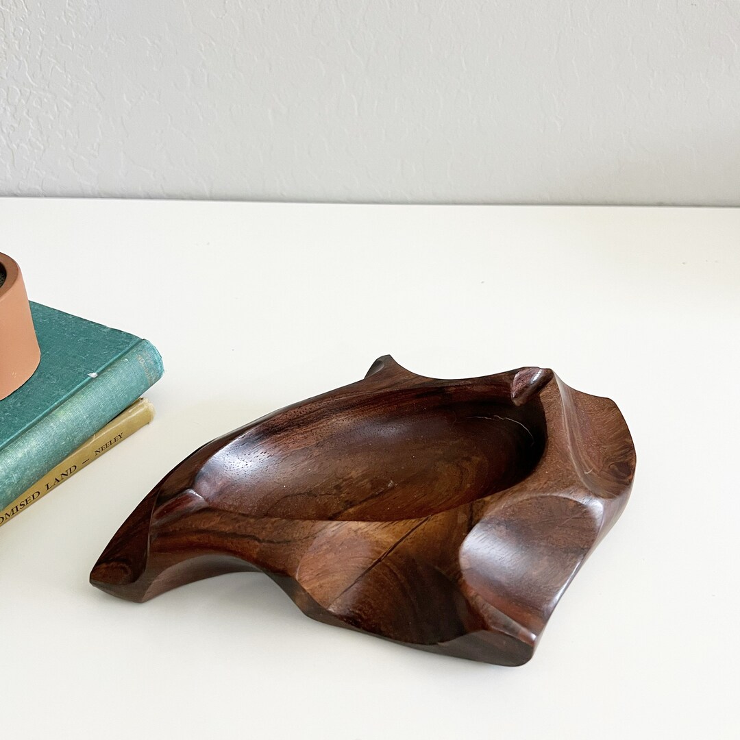 Vintage Brazilian Wooden Catch All / Ashtray. - Etsy