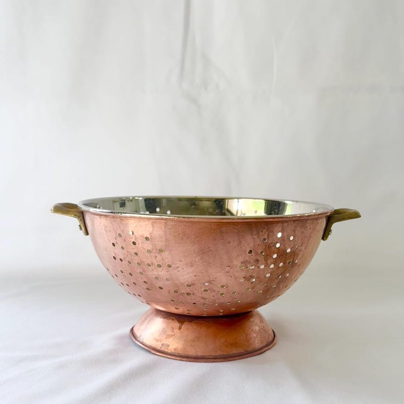 Copper Colander - Etsy