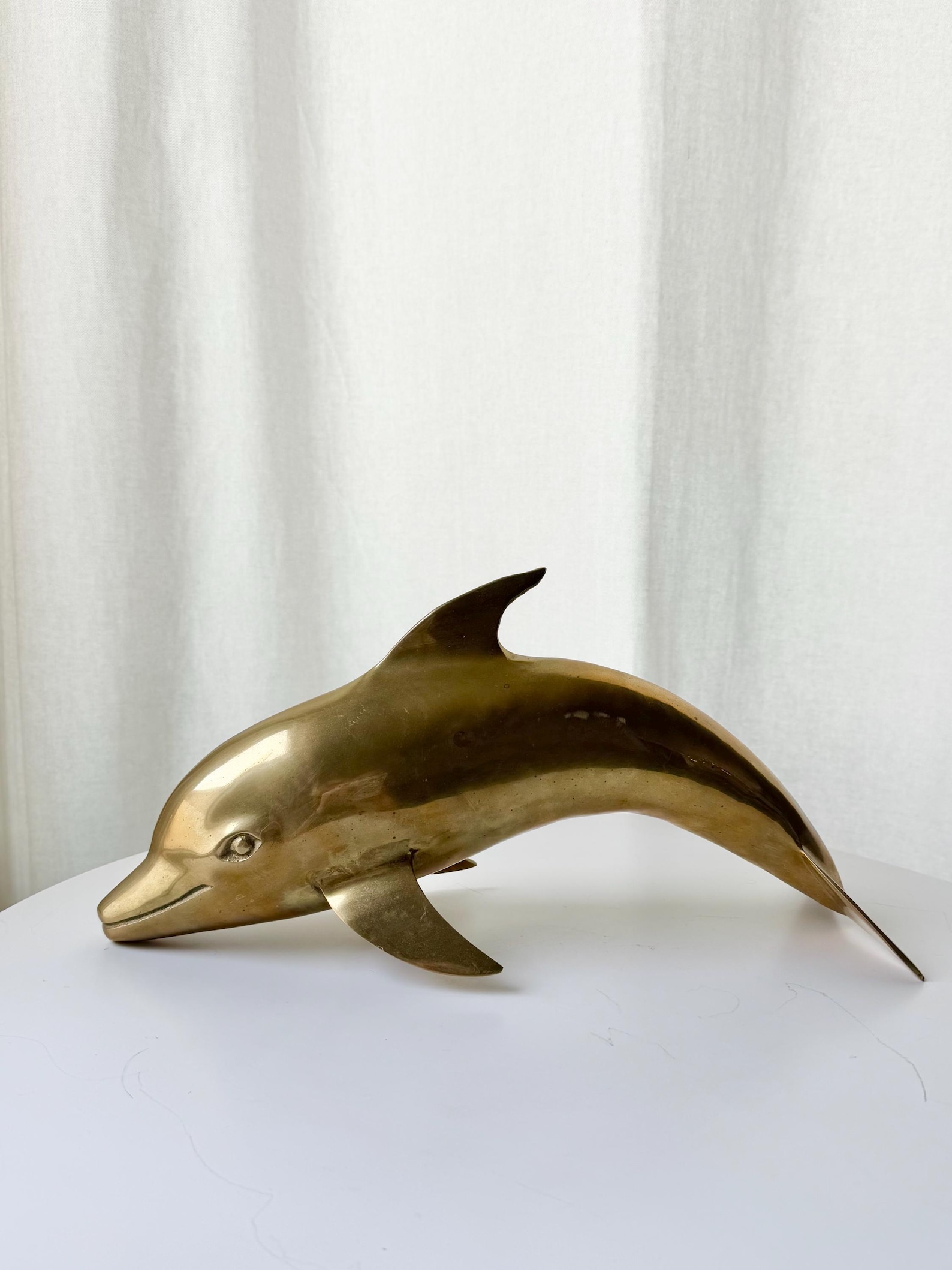 Large Vintage Brass Pair of Dolphins/ Solid Brass Dolphin Figures - Etsy