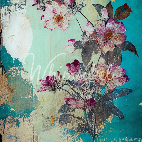 Decoupage Flowers - Etsy