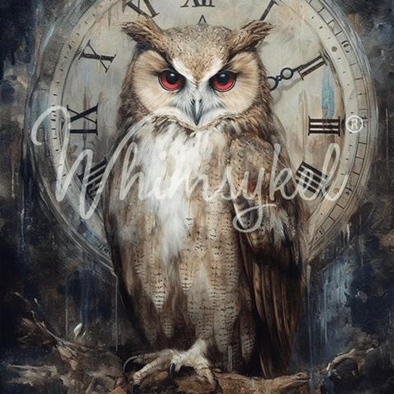 Decoupage Rice Paper Owls - Etsy