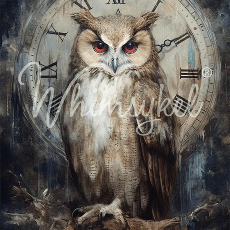 Owl Clock - Etsy