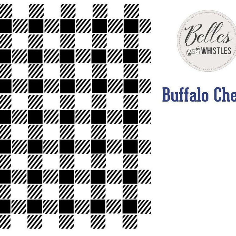 Buffalo Check Stencil - Etsy