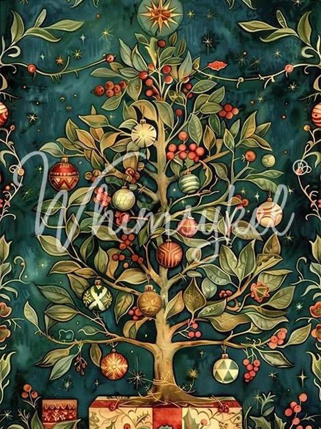 Pear Tree Large Decoupage Tissue Paper for Furniture 21x29 Whimsykel ...