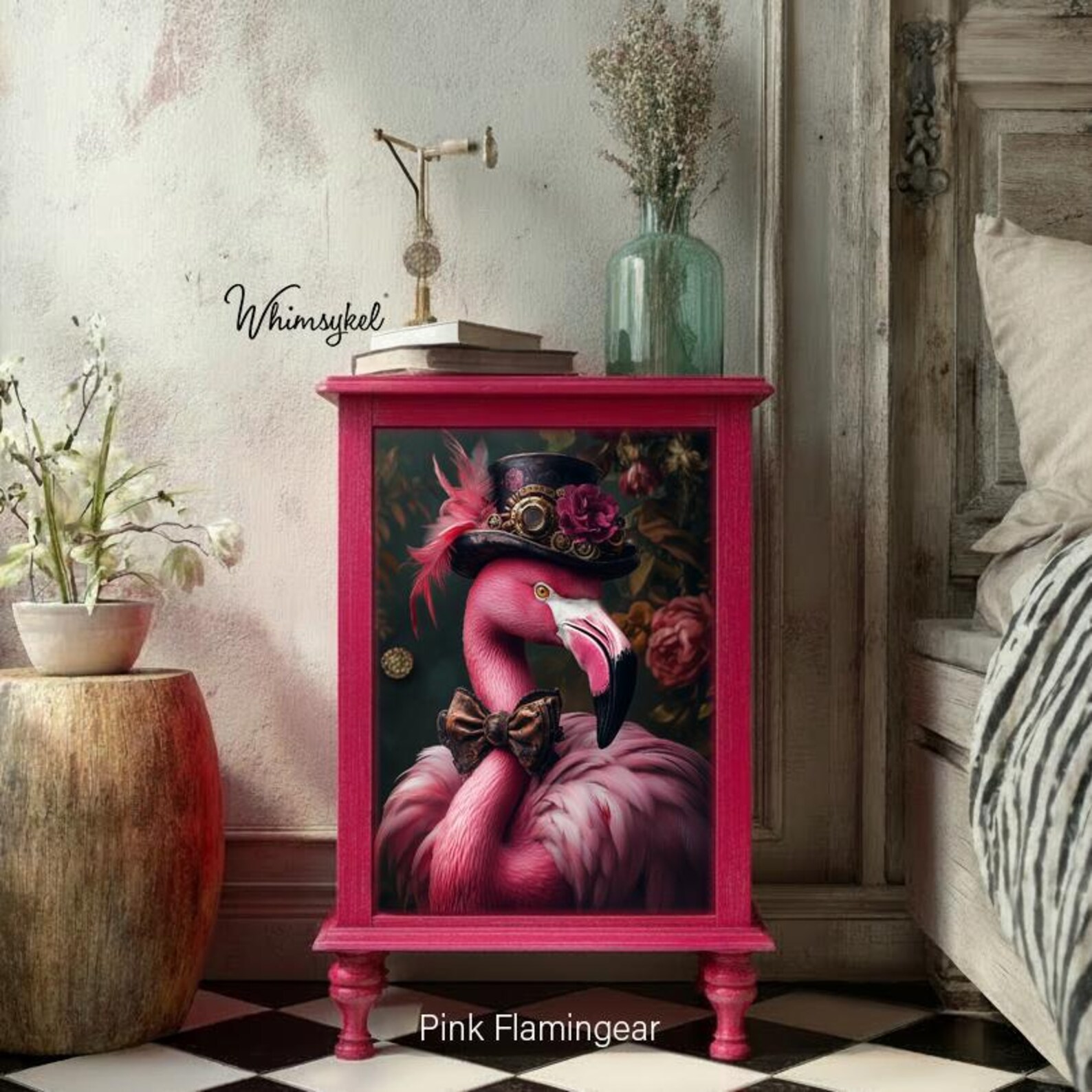 Pink Flamingear | 21"x29" | Large Decoupage Tissue Paper | Whimsykel ...