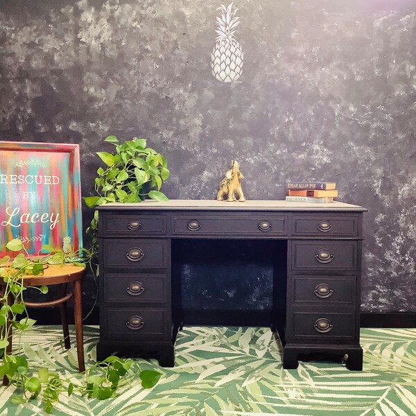 Painted Desk - Etsy