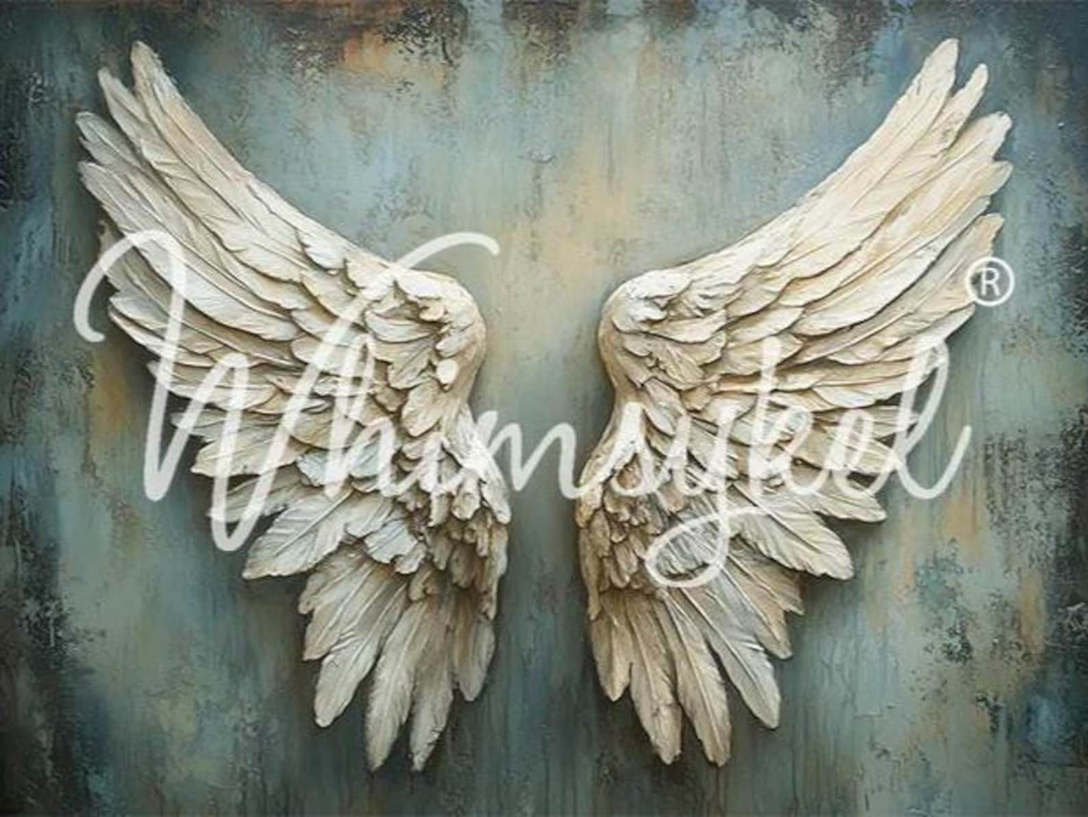 ANGEL WINGS | Large Decoupage Tissue Paper for Furniture | 21x29 or ...