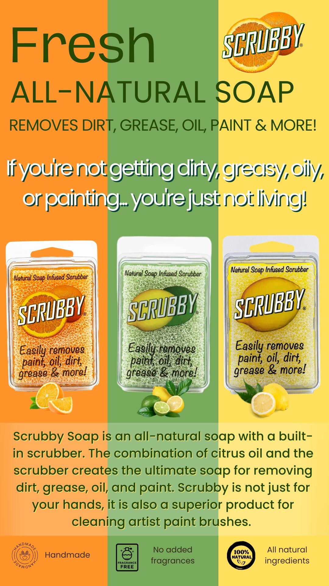 Scrubby Soap Dixie Belle Paint | Orange | Lemon Lime | Lemon - Etsy