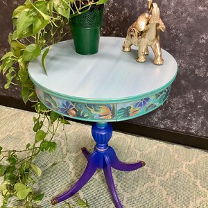 SOLD - Please Do Not Purchase - Colorful Side Table - FREE SHIPPING ...