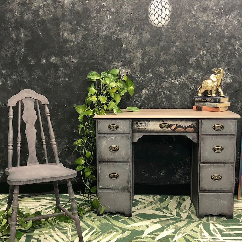 Painted Desk - Etsy