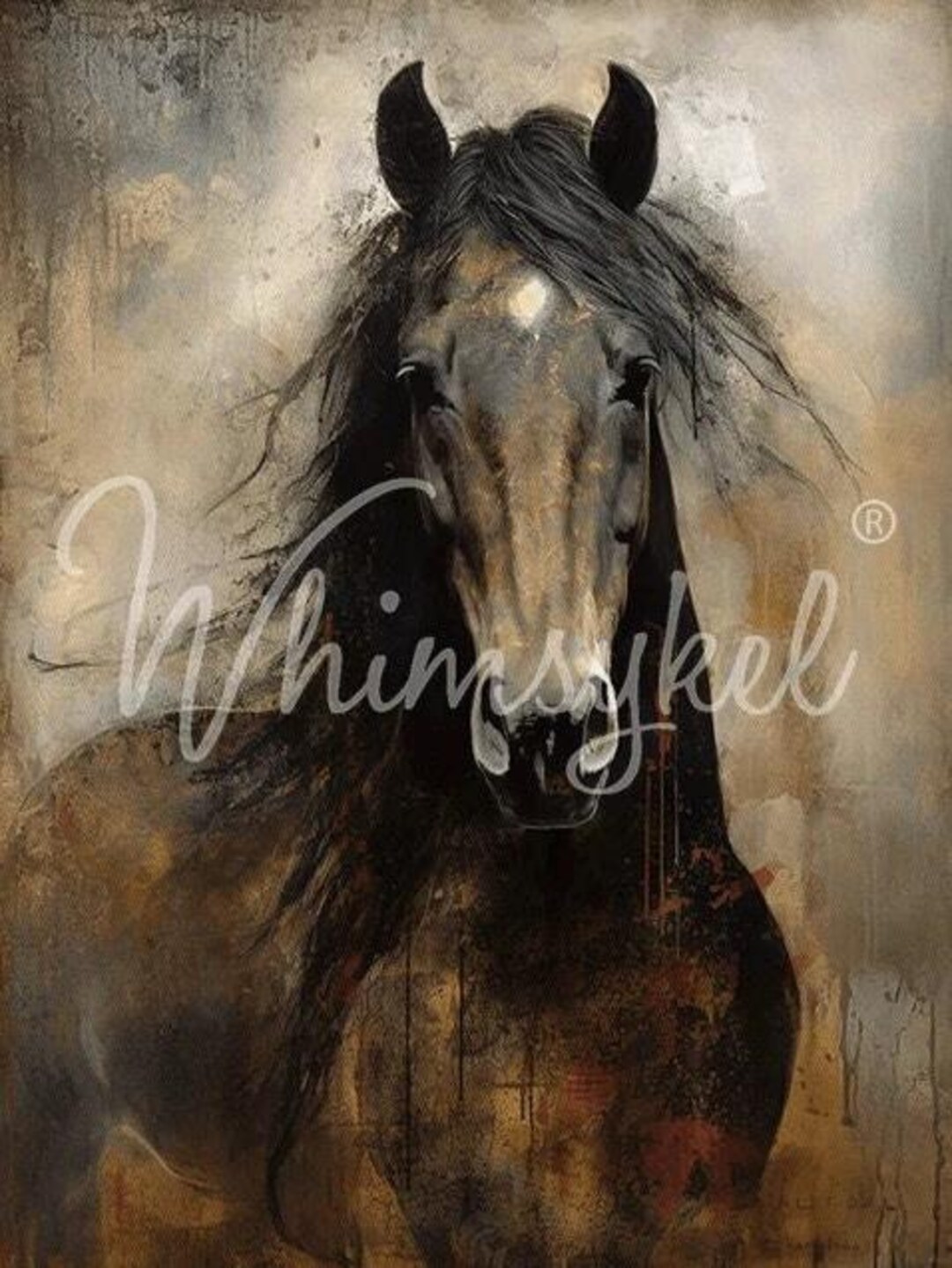 HEART HORSE | Large Decoupage Tissue Paper for Furniture | Arts ...