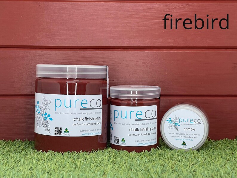 FIREBIRD | Pureco Paints USA | Red | Chalk Finish Paint | Furniture ...