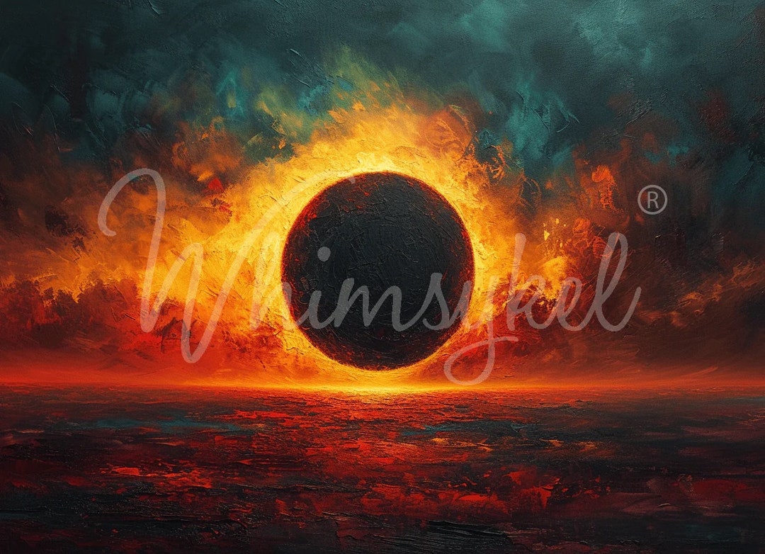 SOLAR ECLIPSE | Limited Edition | Large Decoupage Tissue Paper for ...