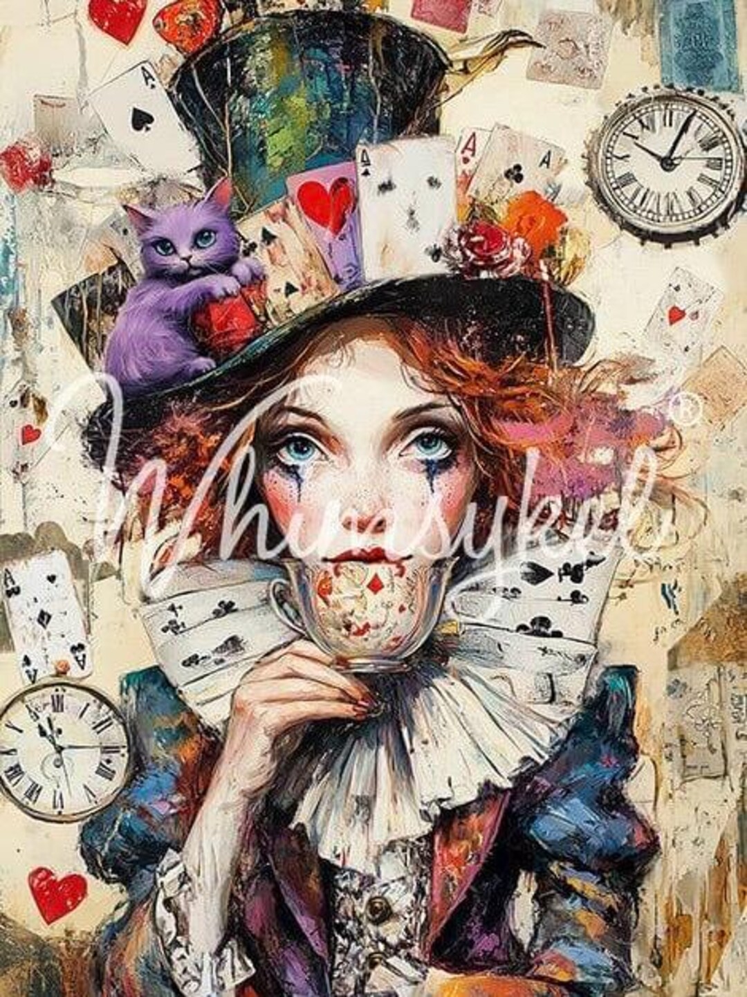 New! | MATTIE HATTER | Large Decoupage Tissue Paper for Furniture ...
