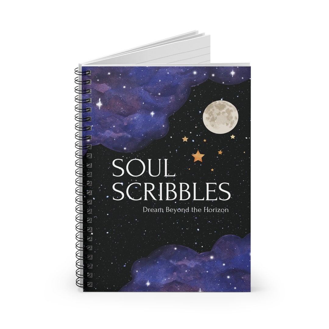 Soul Scribbles Dream Beyond the Horizon: 59 Page Ruled Line Compact Carry 6x8 Spiral Notebook - Etsy