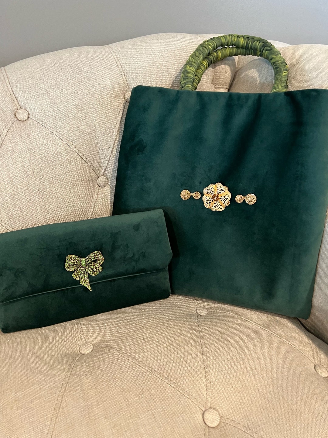 Green Tote Bag for Work and Daily Use - Etsy