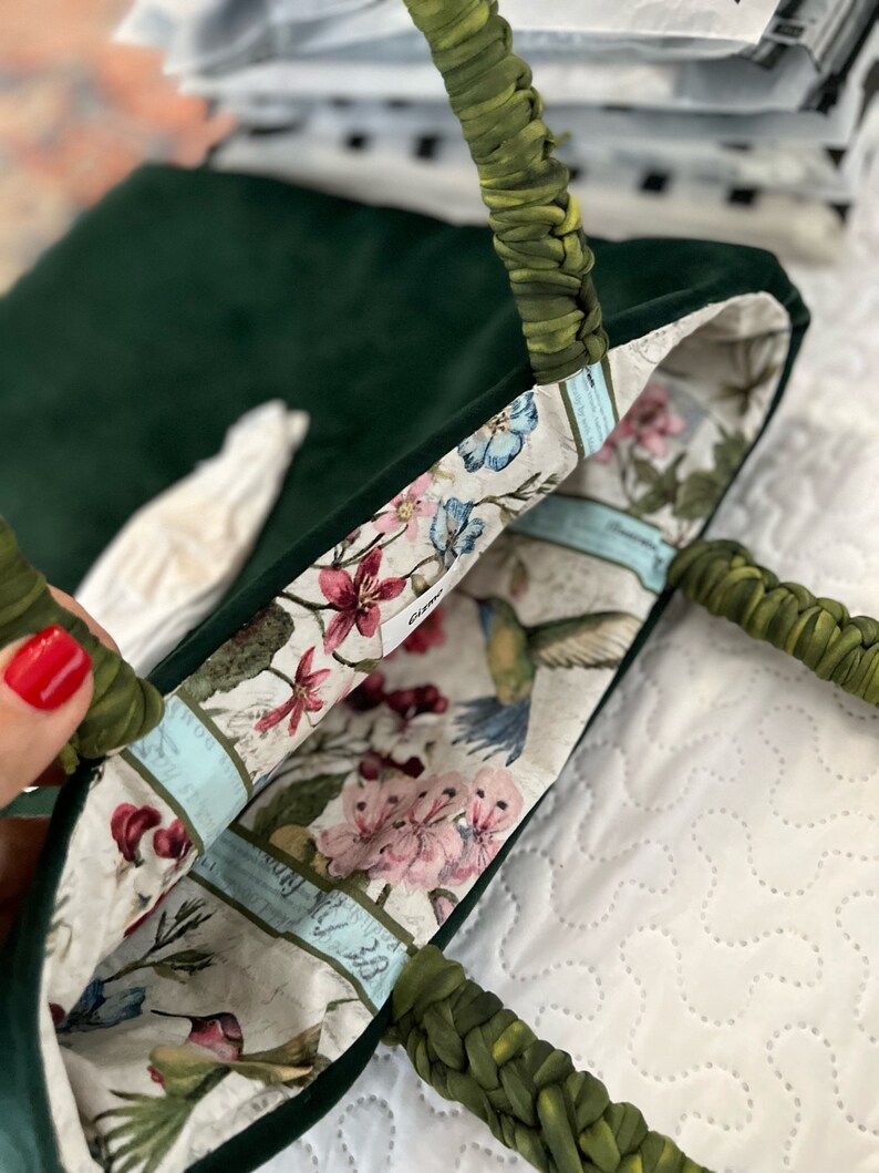 Green Tote Bag for Work and Daily Use - Etsy