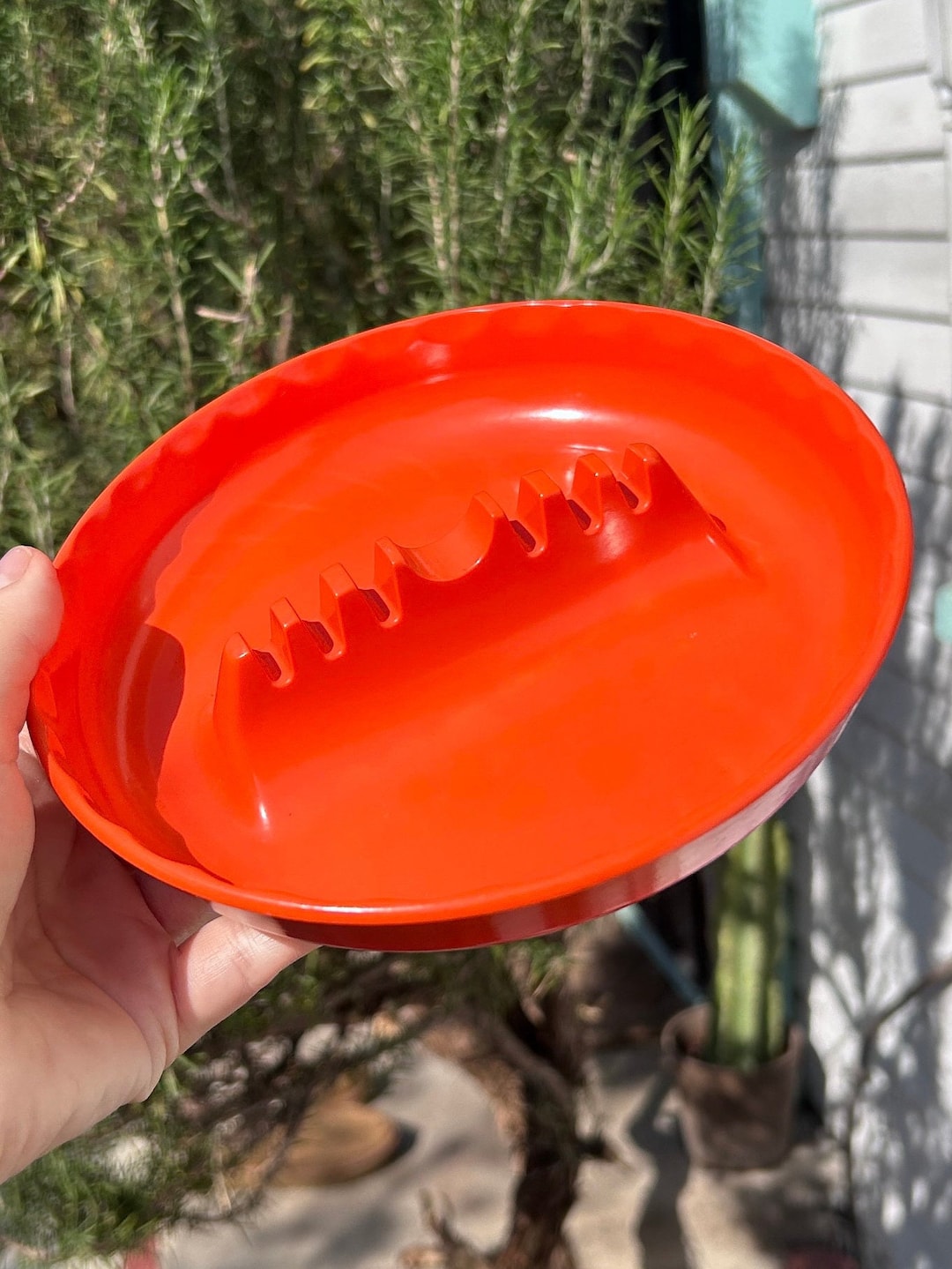 Vintage Orange Melamine GES-LINE Ashtray 341 - Etsy