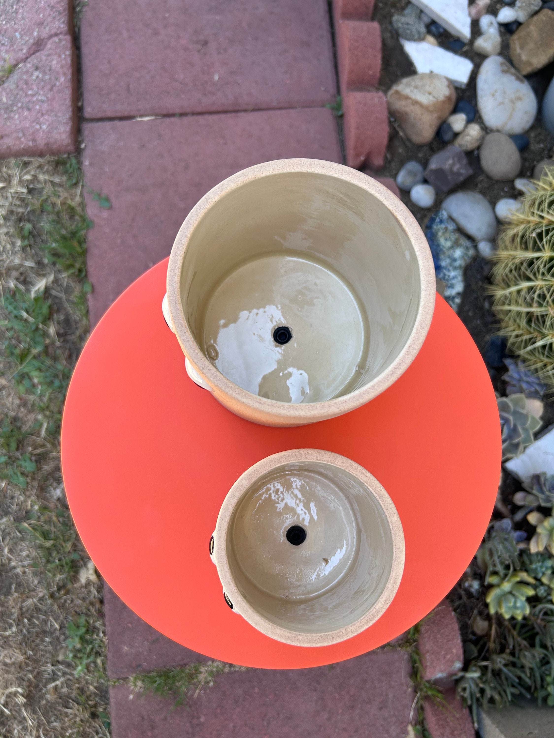 Set of 2 Google Eye Plant Pots - Etsy
