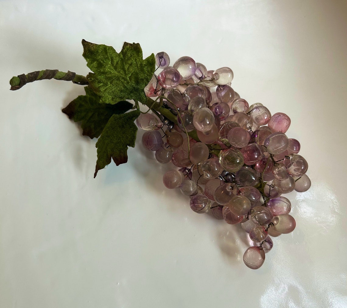Lovely Lucite Decorative Grapes - Etsy