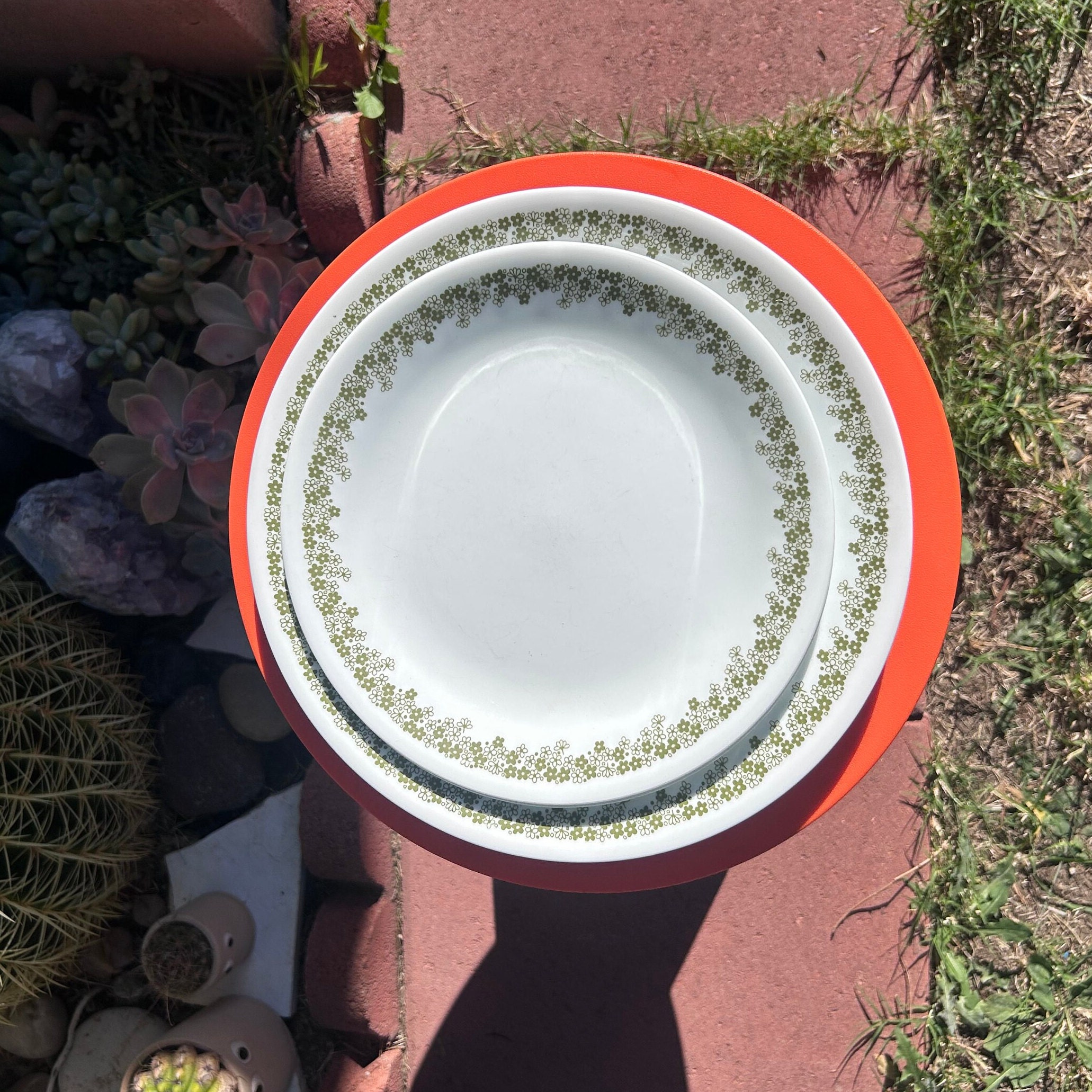 Corelle Spring Blossom Aka Crazy Daisy Print Plates - Etsy