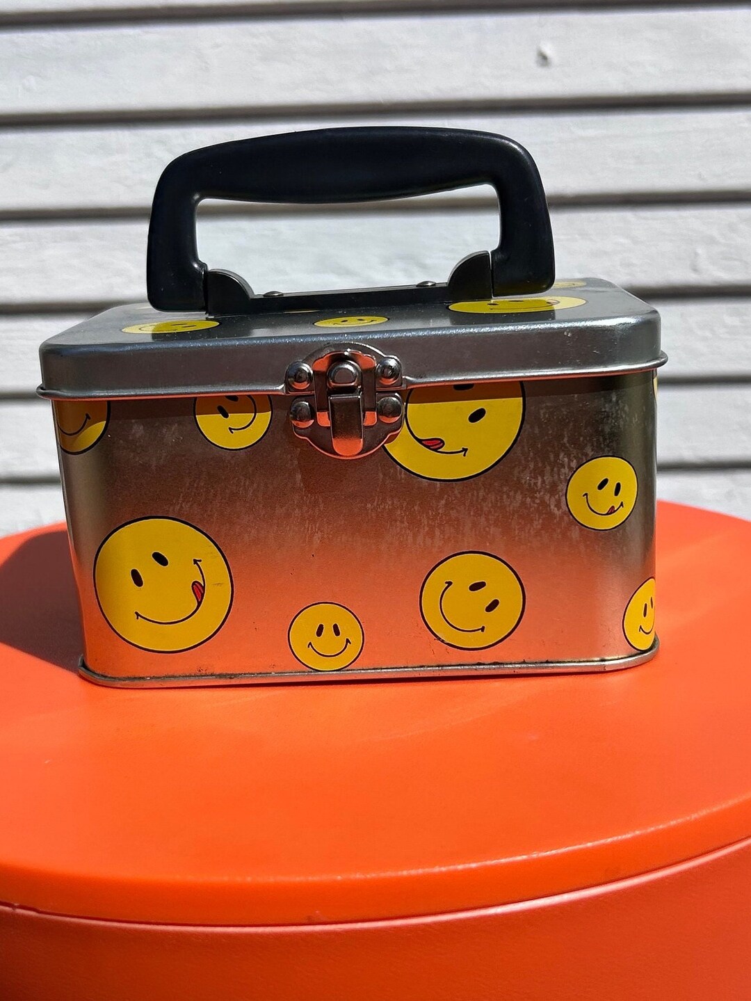 Vintage 1990’s Smiley Face Cool Girl Tin Rave Box/purse - Etsy