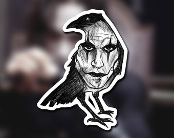 The Crow Vinyl Sticker, Crow Movie Decal, Brandon Lee, Eric Draven ...