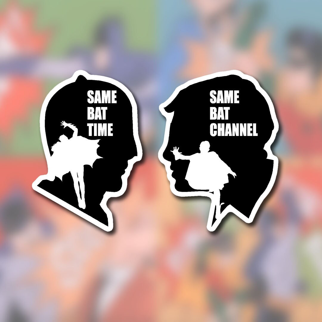 Dynamic Duo Silhouette Stickers - Etsy