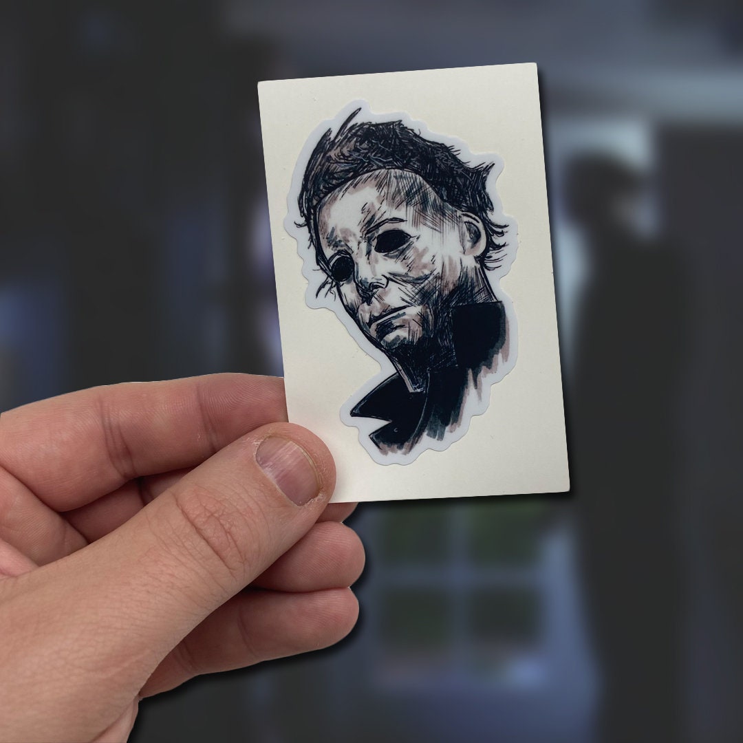 Halloween Michael Myers Sticker - Etsy