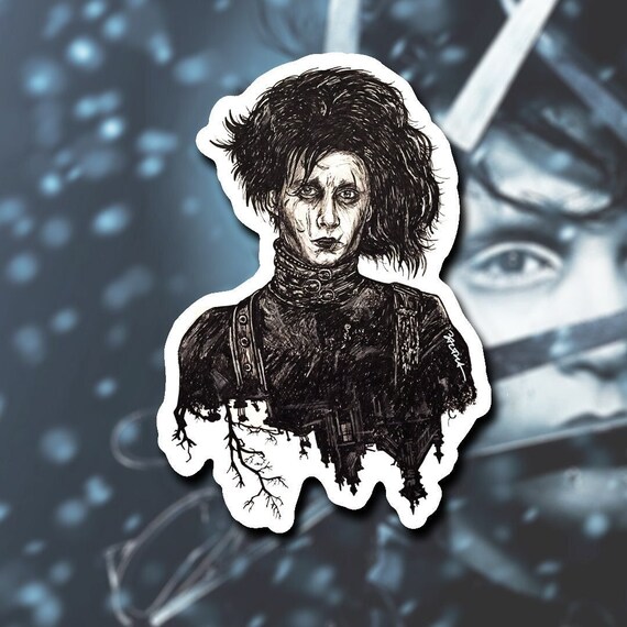 Edward Scissorhands Sticker - Etsy