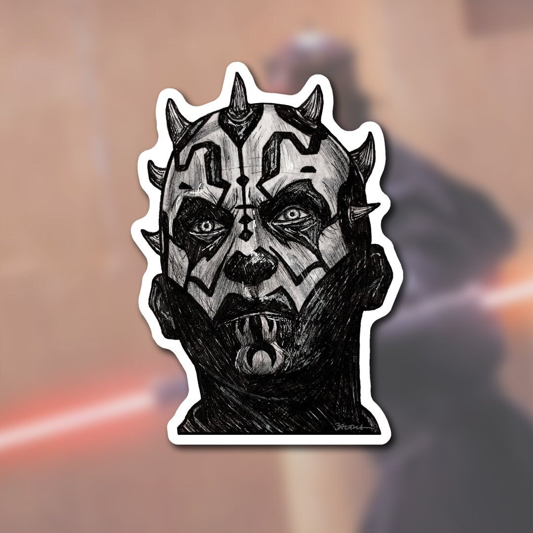 Darth Maul Star Wars Sticker - Etsy
