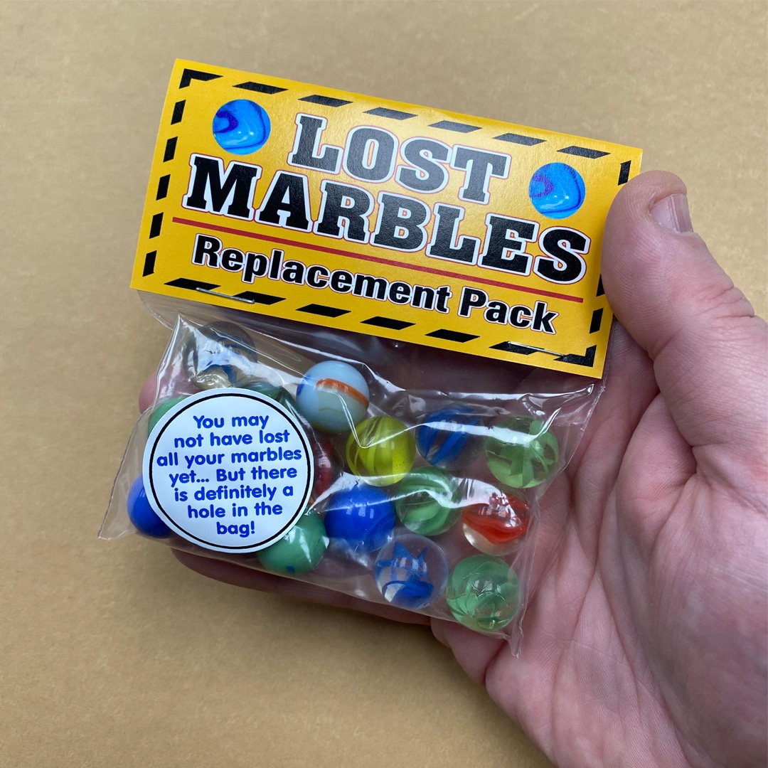 You Lost Your Marbles Bag, Lost Marbles Gag Gift, Lost Marbles Joke Gift, Lost Marbles ...