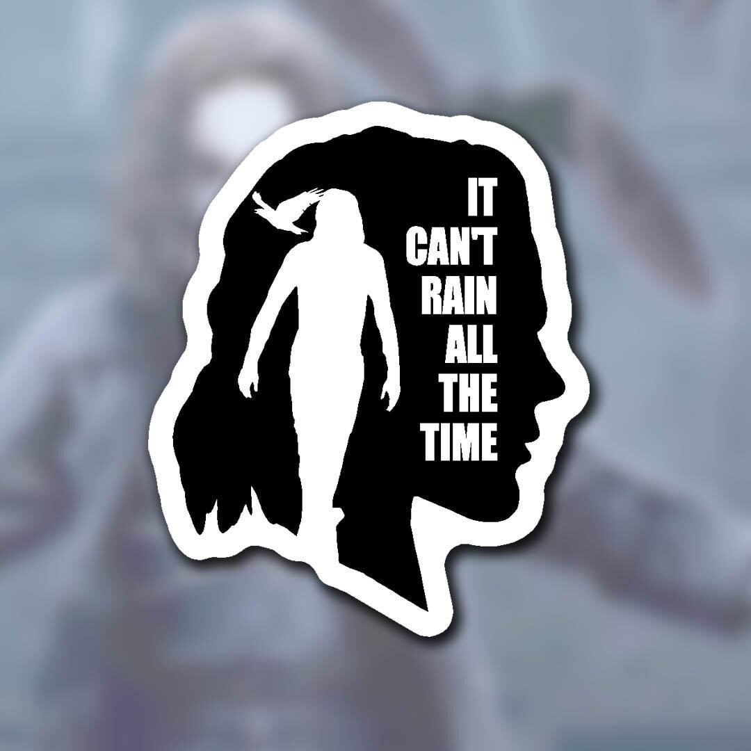 The Crow Eric Draven Silhouette Sticker - Etsy
