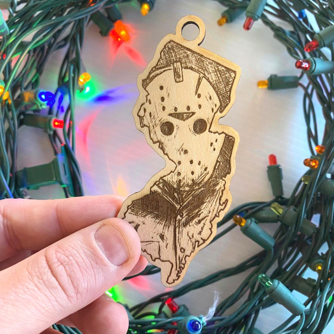 Christmas Ornament Friday the 13th Jason Voorhees New Jersey - Etsy