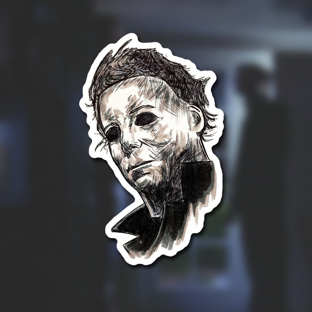 Halloween Michael Myers Sticker - Etsy