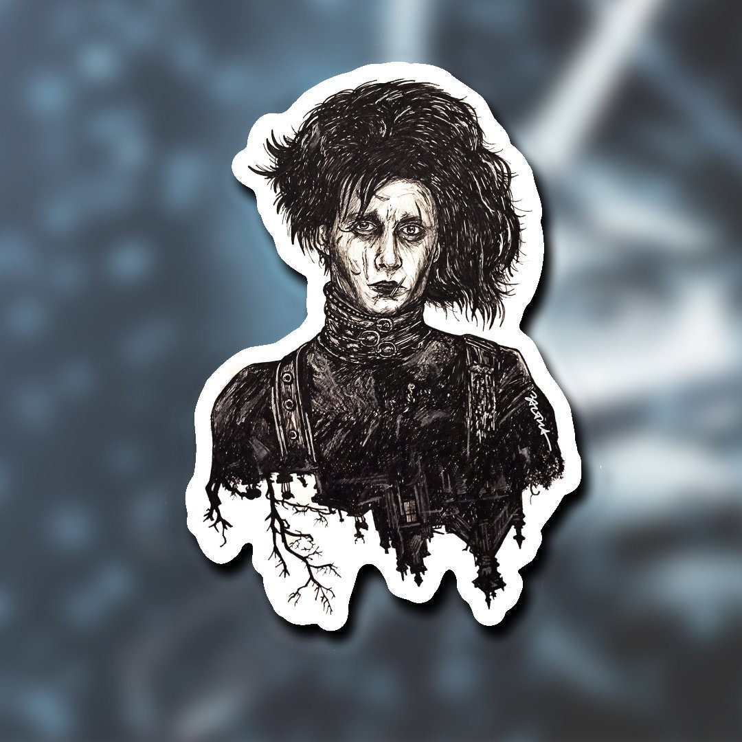 Edward Scissorhands Sticker - Etsy