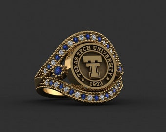 College Ring, University Ring, Graduation Gift, Graduation Ring, Woman ...