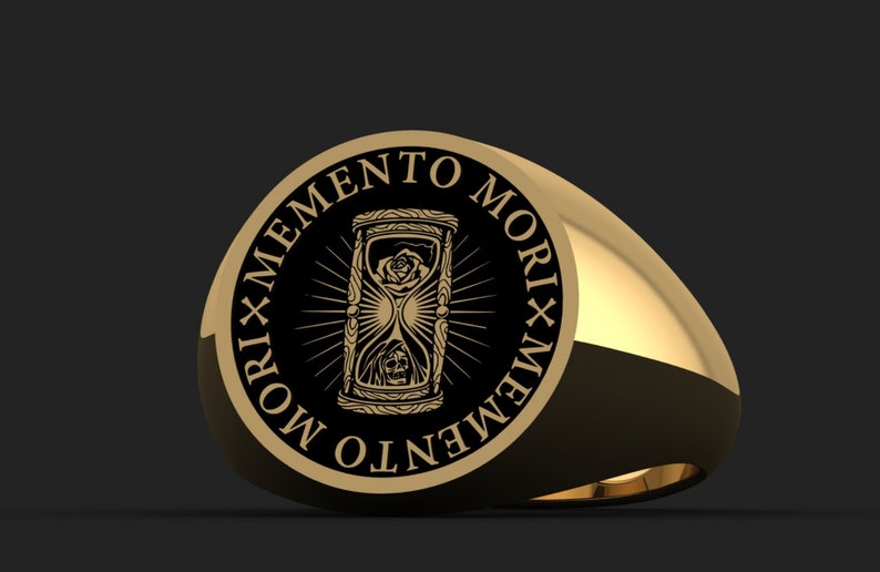Handmade Silver Memento Mori Ring, Stoic Jewelry - Etsy