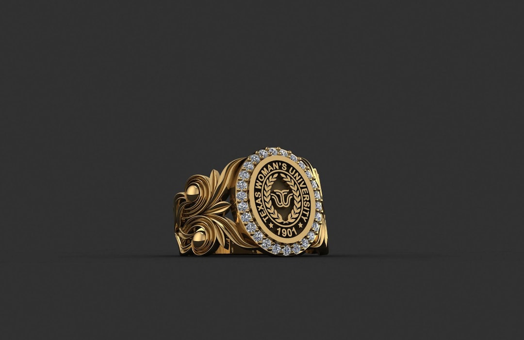 College Ring , Personalized Jewelry , Solid Gold, Christmas Gift ...