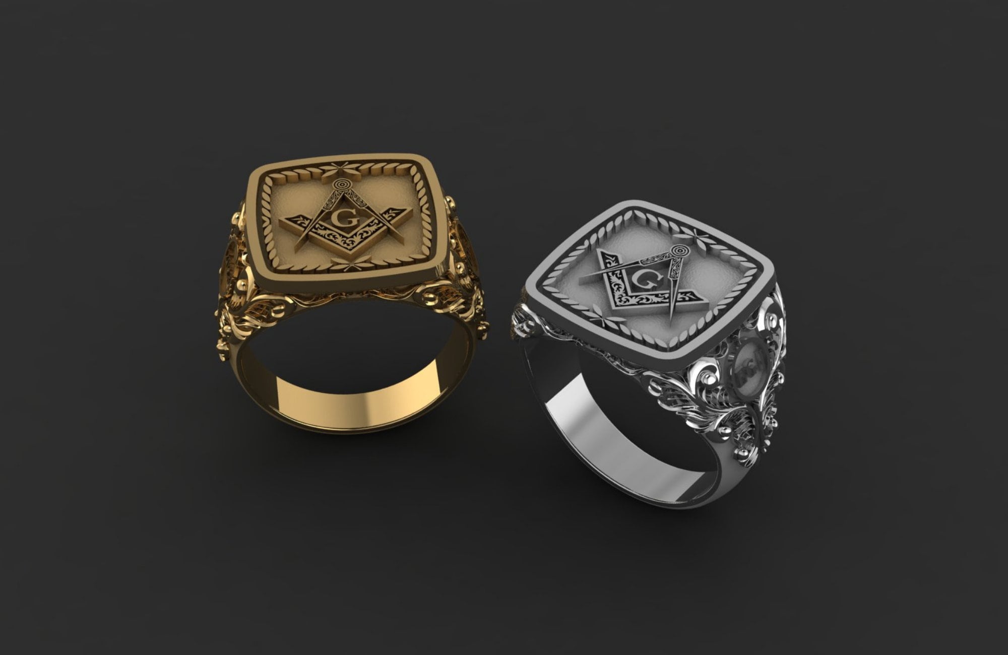 Masonic Rings, Freemason Ring, Free Mason Ring, Mens Masonic Rings ...