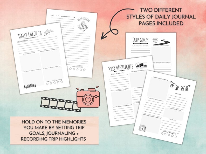 Romantic Road Trip Activity Binder for Couples - Includes Games ...